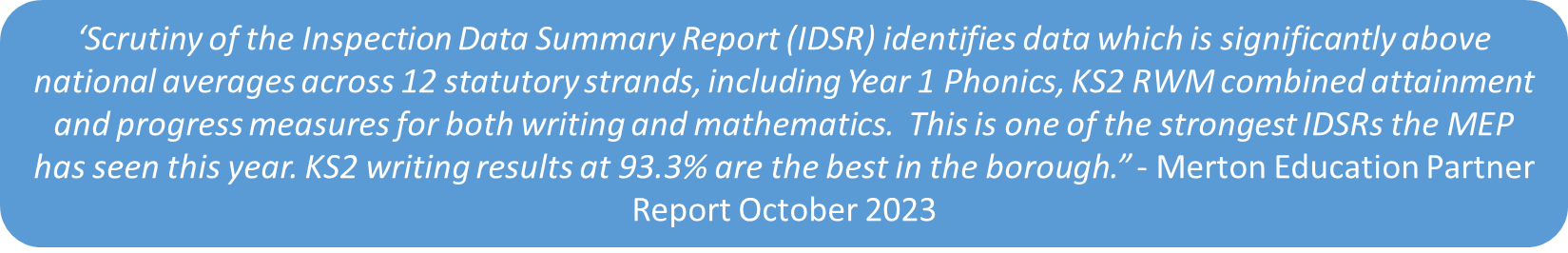 Aragon Primary School - Data Dashboard