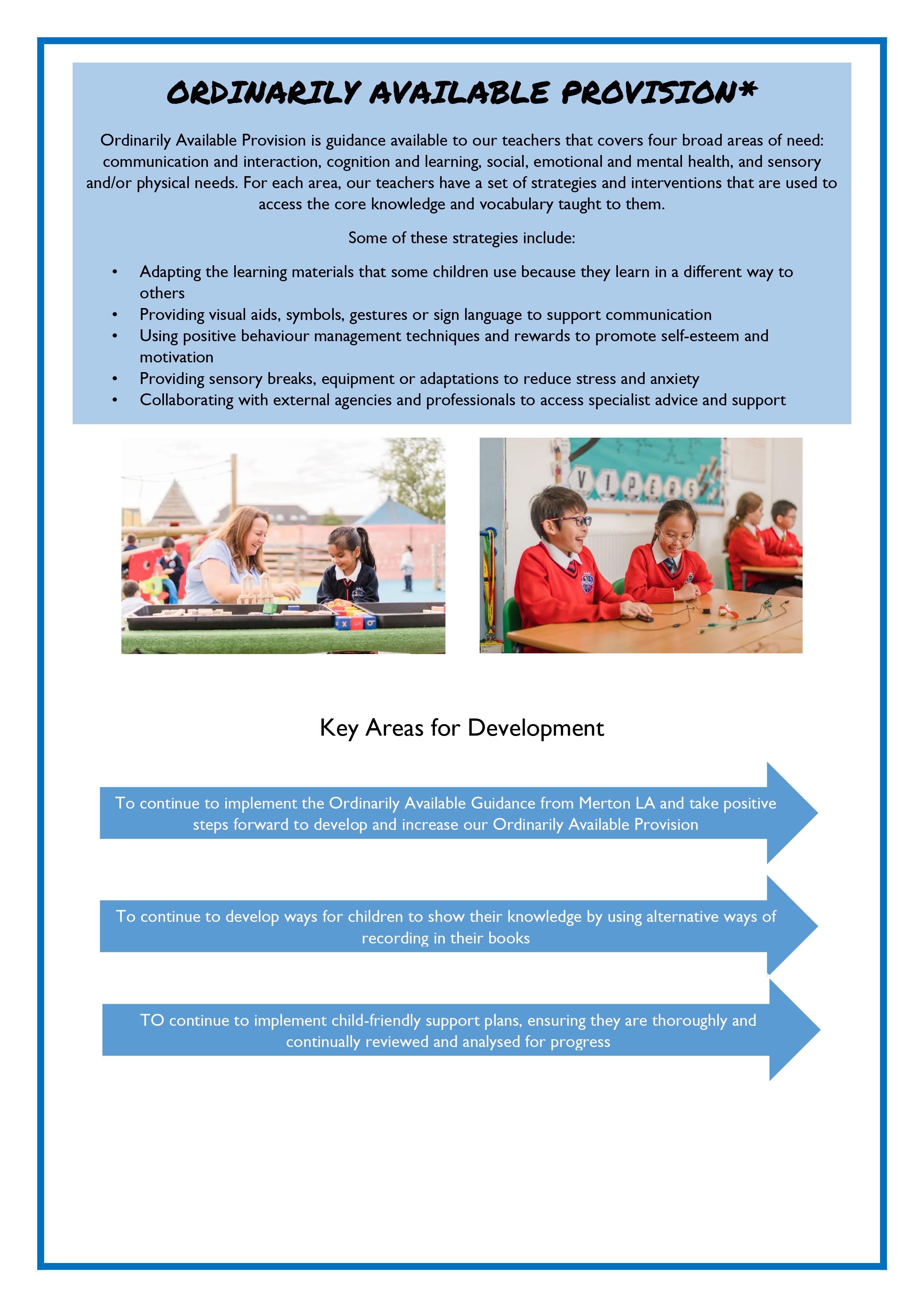 Aragon Primary School - SEND