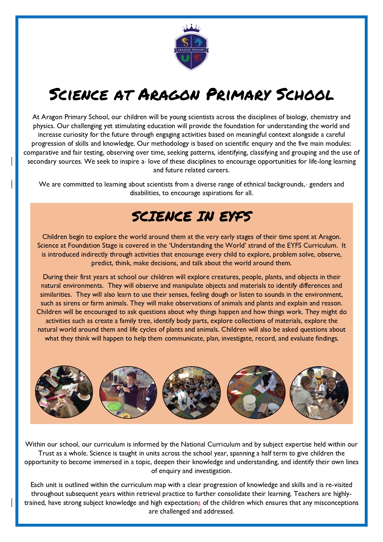 Aragon Primary School - Science